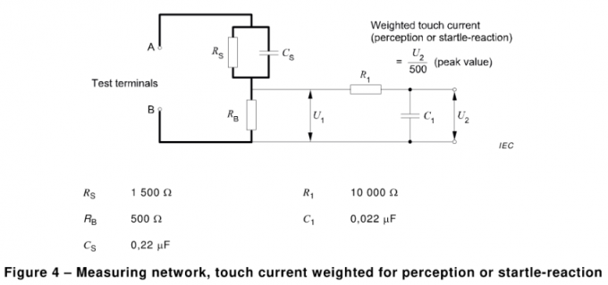 IEC60990 Figure 4 Touch Current Measuring Network Convenient