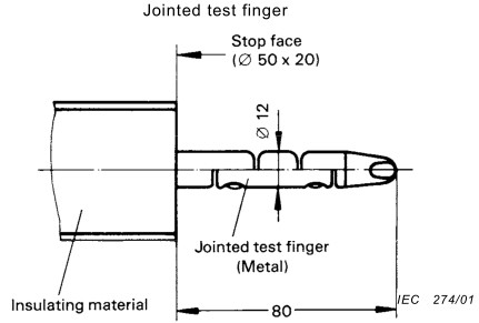 IEC 60529 IP Testing Equipment IP Test Probe Kit Jointed Test Finger ...