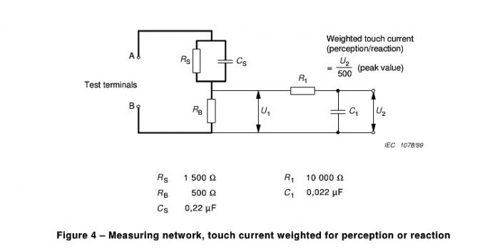 Easy Operation IEC60990 Figure 4 Touch Current Test Network For ...
